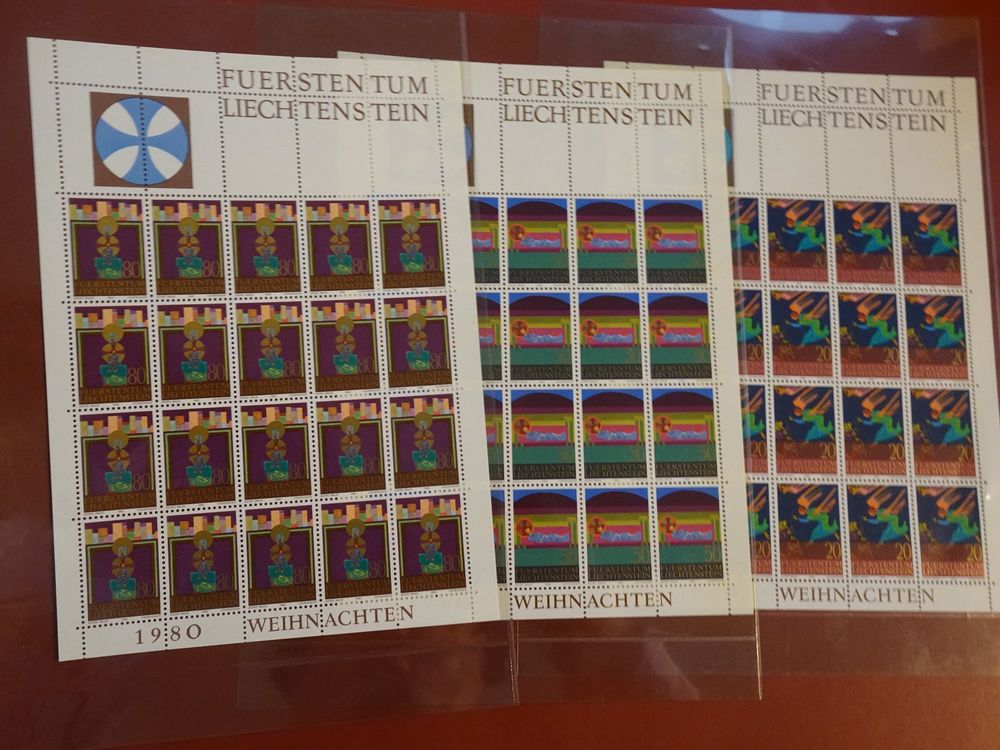 1979/1980, 26 BOGEN LIECHTENSTEIN POSTFRISCH SÄTZE/SERIEN (Gebraucht) in Eschenbach SG für CHF ...