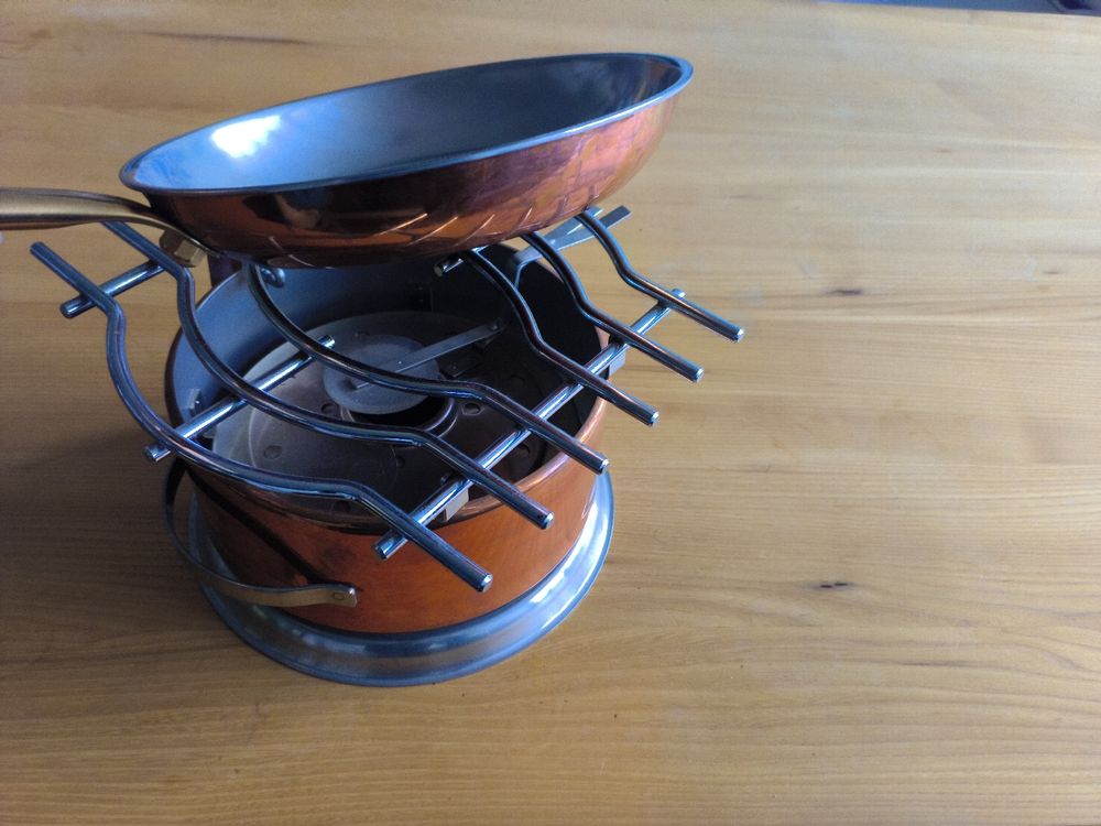 Stöckli Rechaud mit Spring Pfanne (beides Kupfer Inox) (Gebraucht) in ...