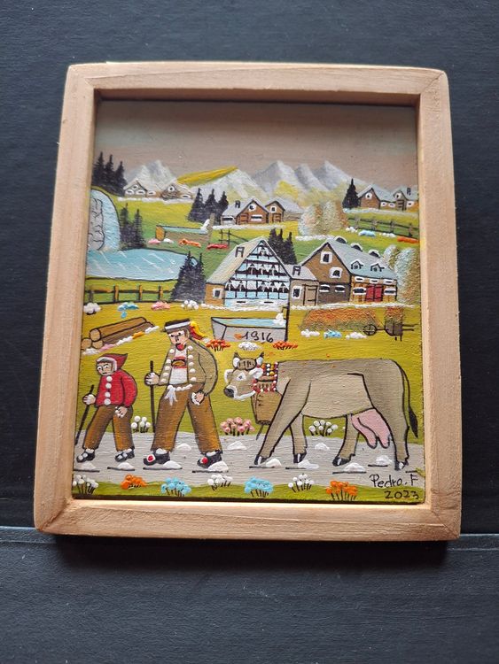 Mini Sommer Bild Bauern Bueb Kuhen No 6 | Kaufen auf Ricardo