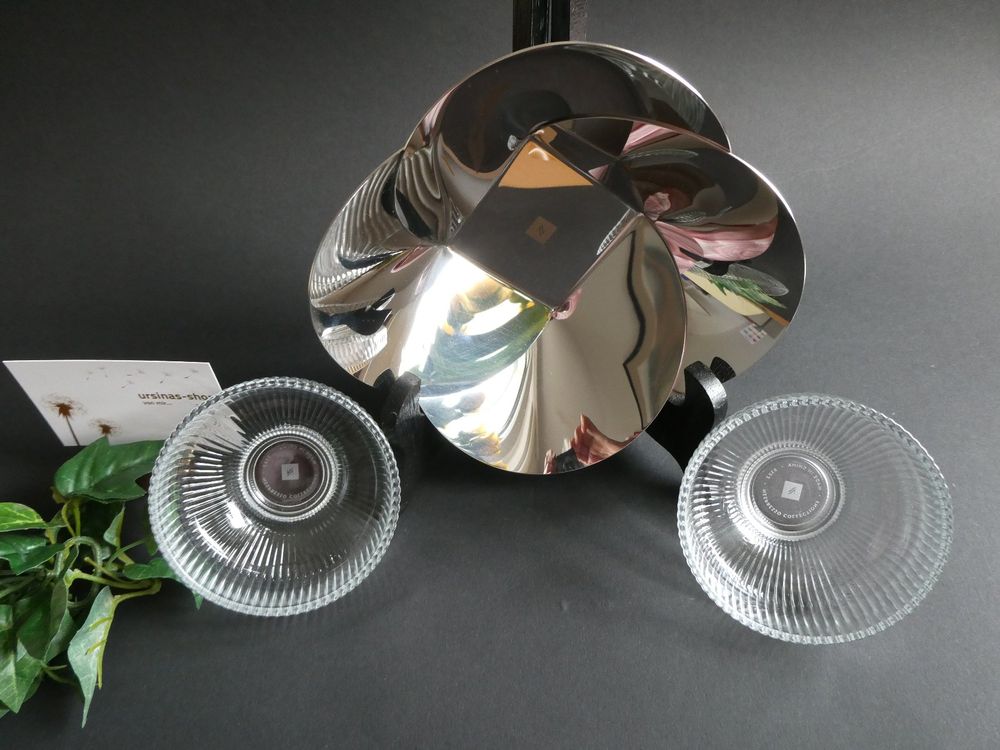 Nespresso / Alessi Korb Schale Pianissimo + 2 Batista Gläser (Neu ...