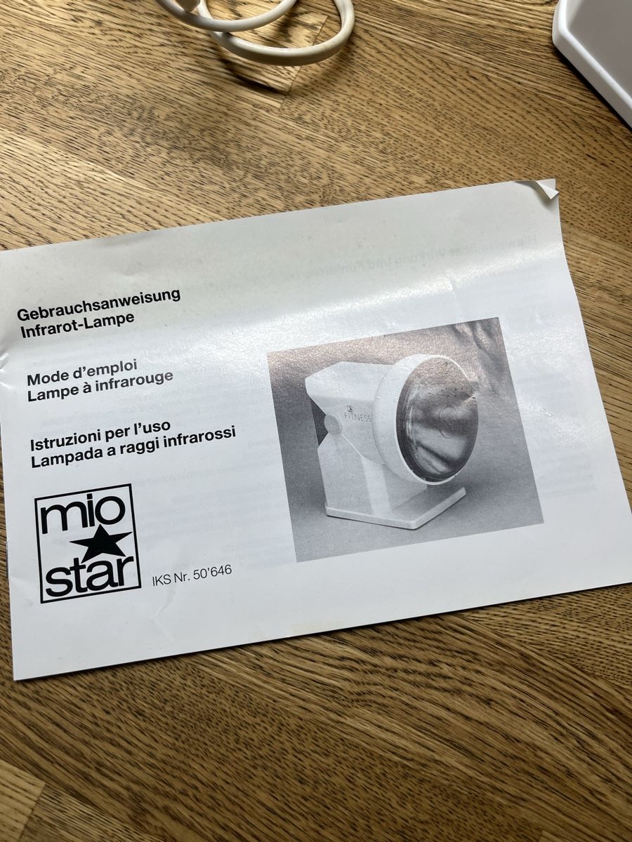 Mio Star Fitness Infrarotlampe - Ideal für die kalte Zeit! (Gebraucht ...