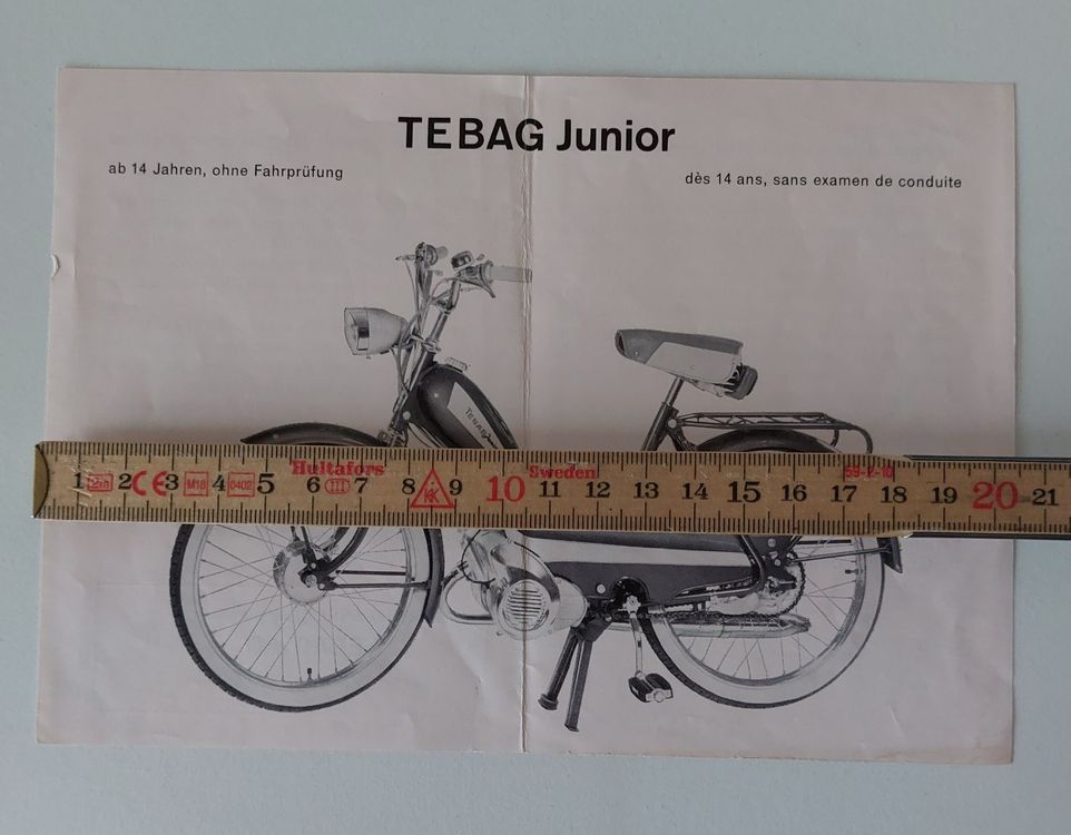Prospekt Mofa Tebag Junior Zürich (Gebraucht) in Schenkon für CHF 45 ...