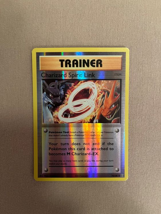 Pokemon Karte Charizard Spirit Link 75/108 Reverse Holo (Gebraucht) in ...