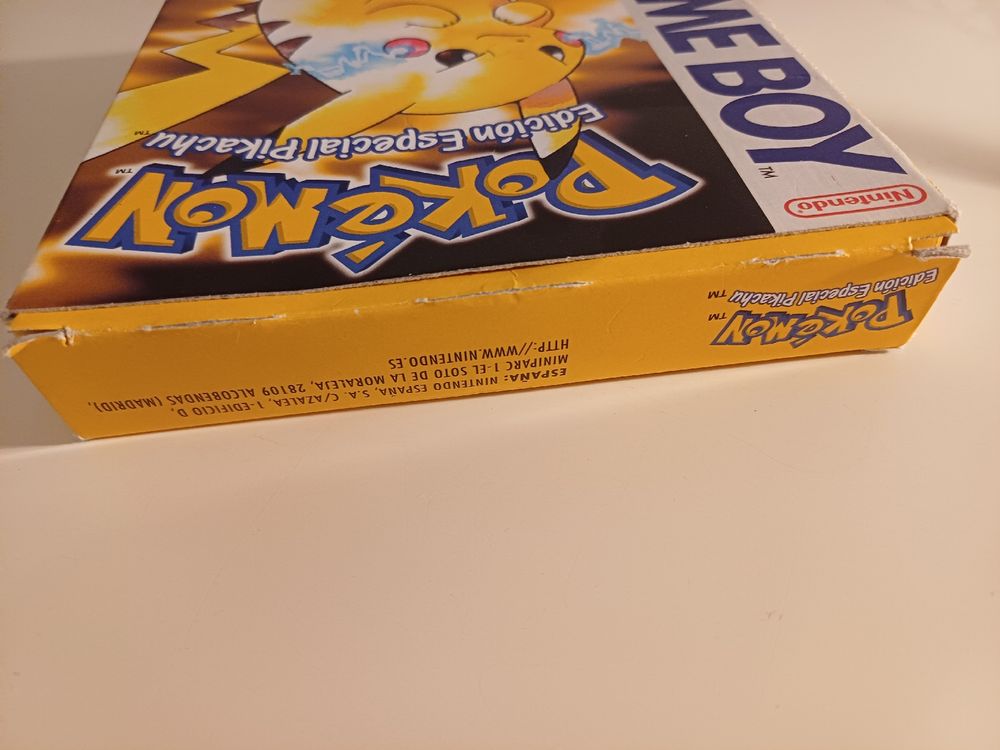 Pokemon gelb gelbe Nintendo Game Boy spanische OVP dt.Modul (Gebraucht ...