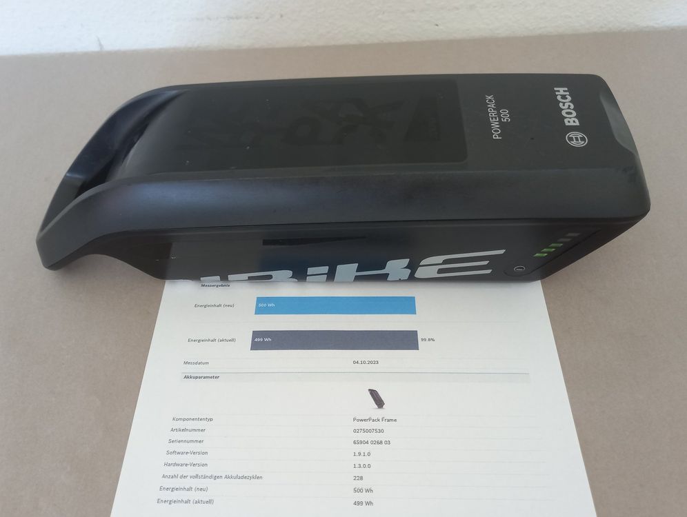 Bosch Powerpack 500 Haibike - 499Wh / 99.8% mit Messbericht | Kaufen ...
