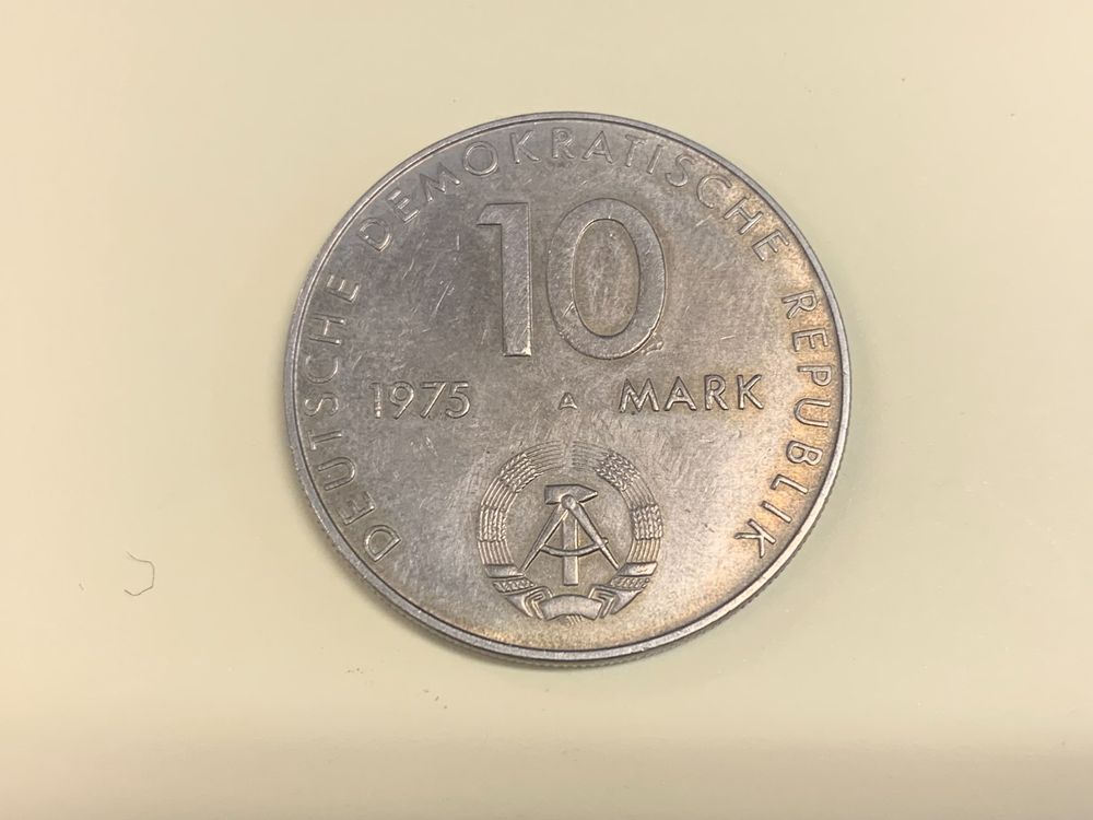 DDR 10 Mark 1975, 20 Jahre Warschauer Vertrag (Gebraucht) in Fislisbach für CHF 5 – mit ...