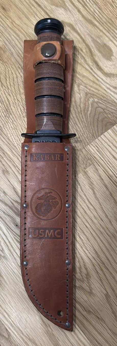 KA-BAR OLEAN NEW YORK (1898-2018)USMC 120 YEARS MIT ETUI (Gebraucht) in ...