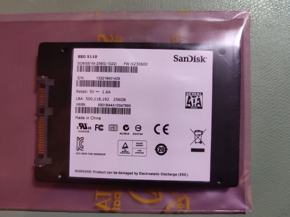 SanDisk SSD X110 256GB SSD | Kaufen auf Ricardo