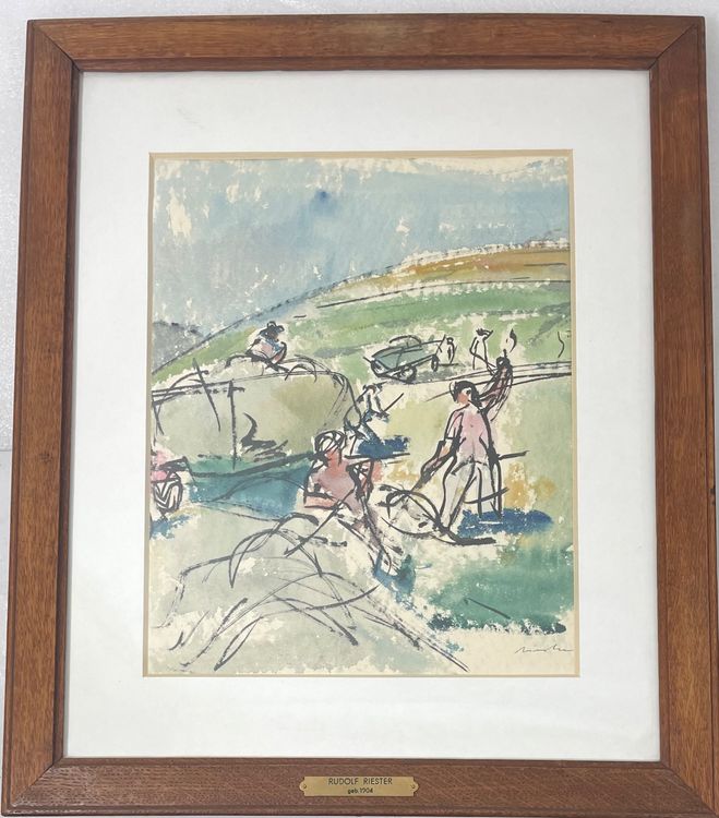 Rudolf Riester (1904-1999) Aquarell | Kaufen auf Ricardo