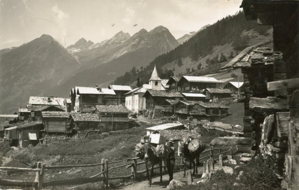 Wiler VS im Lötschental / Maultier - Post um 1940 (Gebraucht) in ...