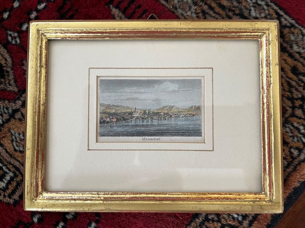 Männedorf - kolorierter Stich 1860 (Gebraucht) in Stetten AG für CHF 45 – mit Lieferung auf ...