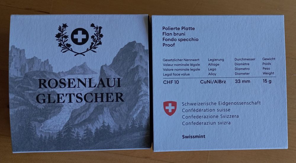 2023 Rosenlaui Gletscher mit Künstlerzertifikat Nr.56 (Neu und originalverpackt) in Schliern b ...