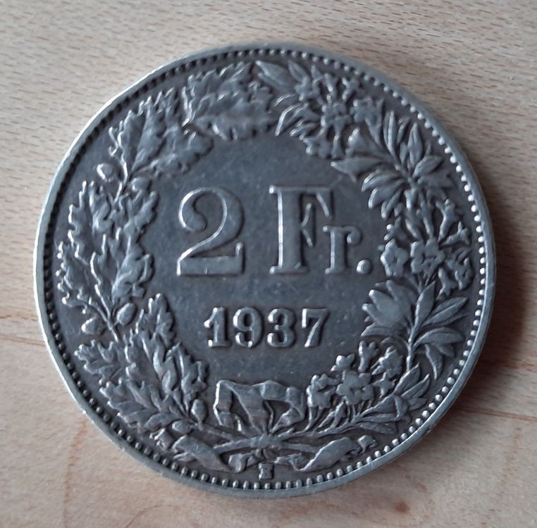 2 Franken 1937 | Kaufen auf Ricardo