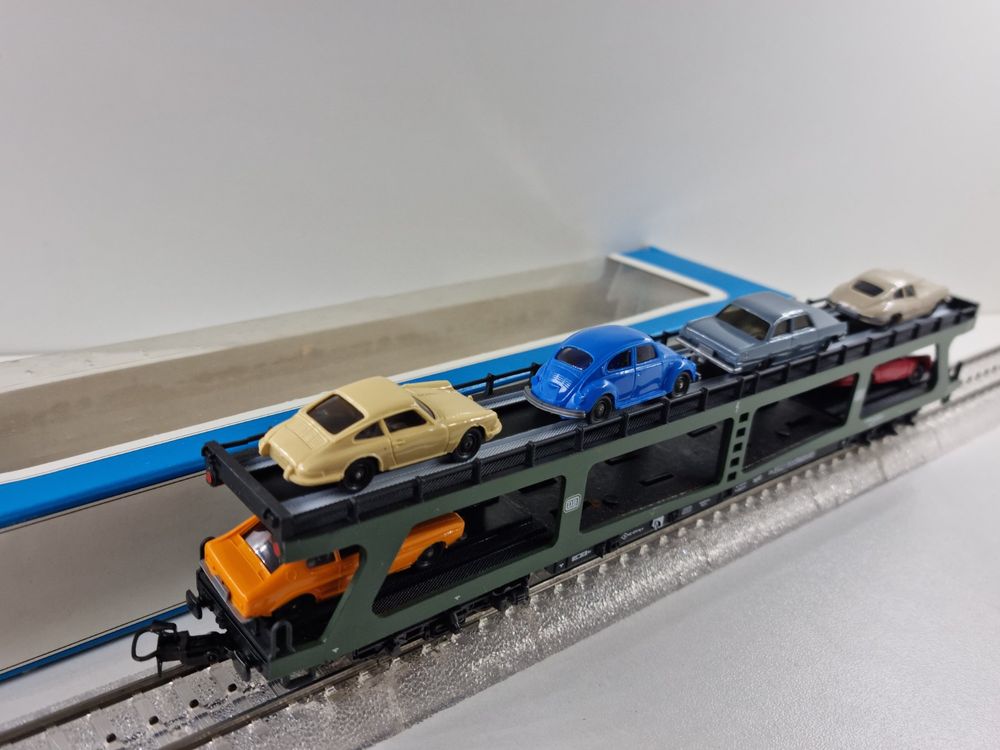 Märklin 4074 DB Autotransportwagen mit 6 Autos H0 (Gebraucht) in Ried ...