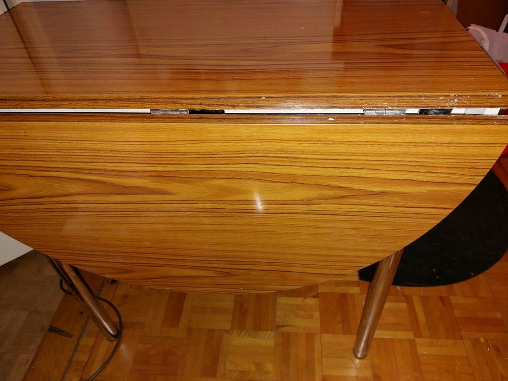 table à manger ou bureau vintage métal formica 120x80x82 hau (Gebraucht ...