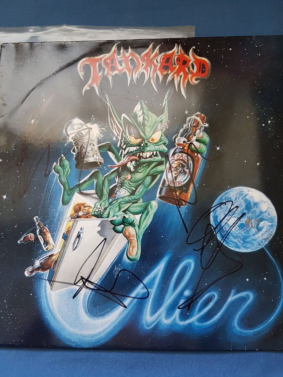 Tankard-Alien With Signatures 12"Vinyl LP 1989 Noise (Gebraucht) in ...