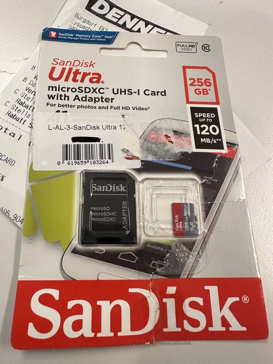Scan Disk Micro SDXC 256gb | Kaufen auf Ricardo