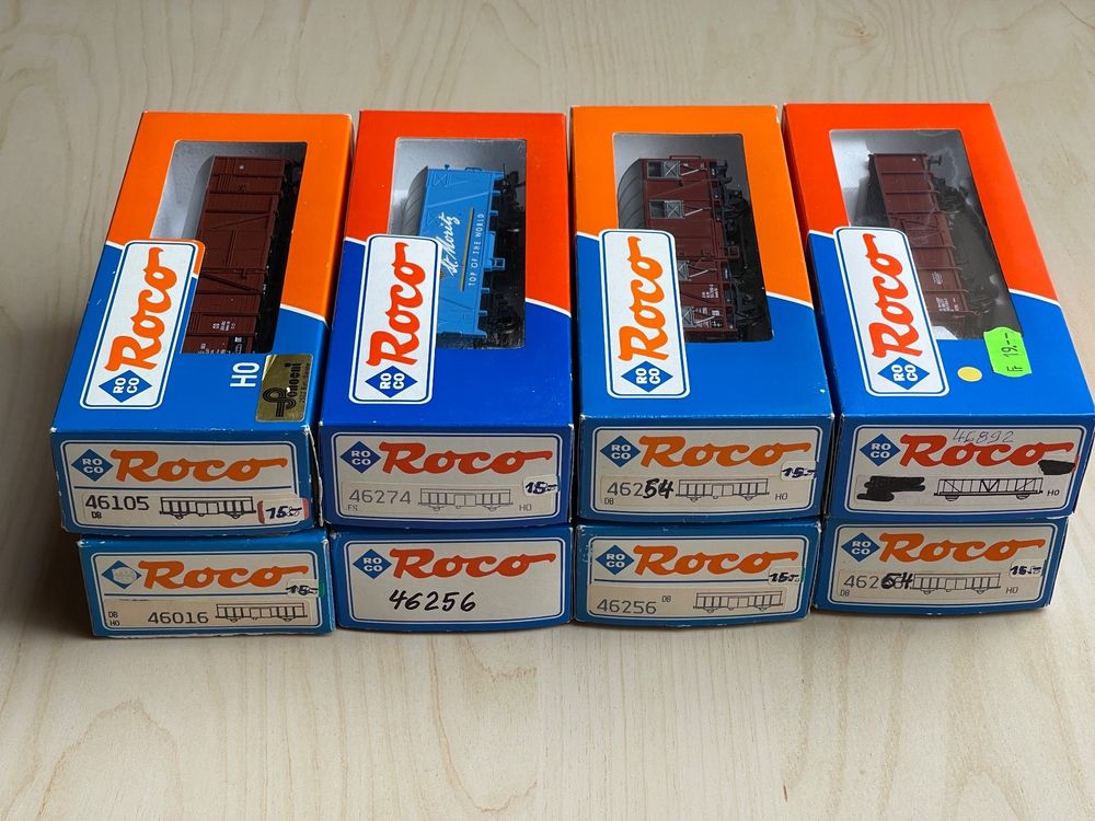 8 Roco-Güterwagen in OVP (Gebraucht) in Studen BE für CHF 29 – mit Lieferung auf Ricardo kaufen