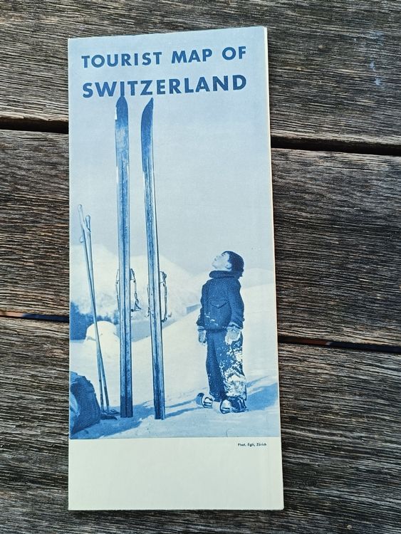 Alter Prospekt / Tourist Map Of Switzerland Ausgabe 1936/37 (Gebraucht ...