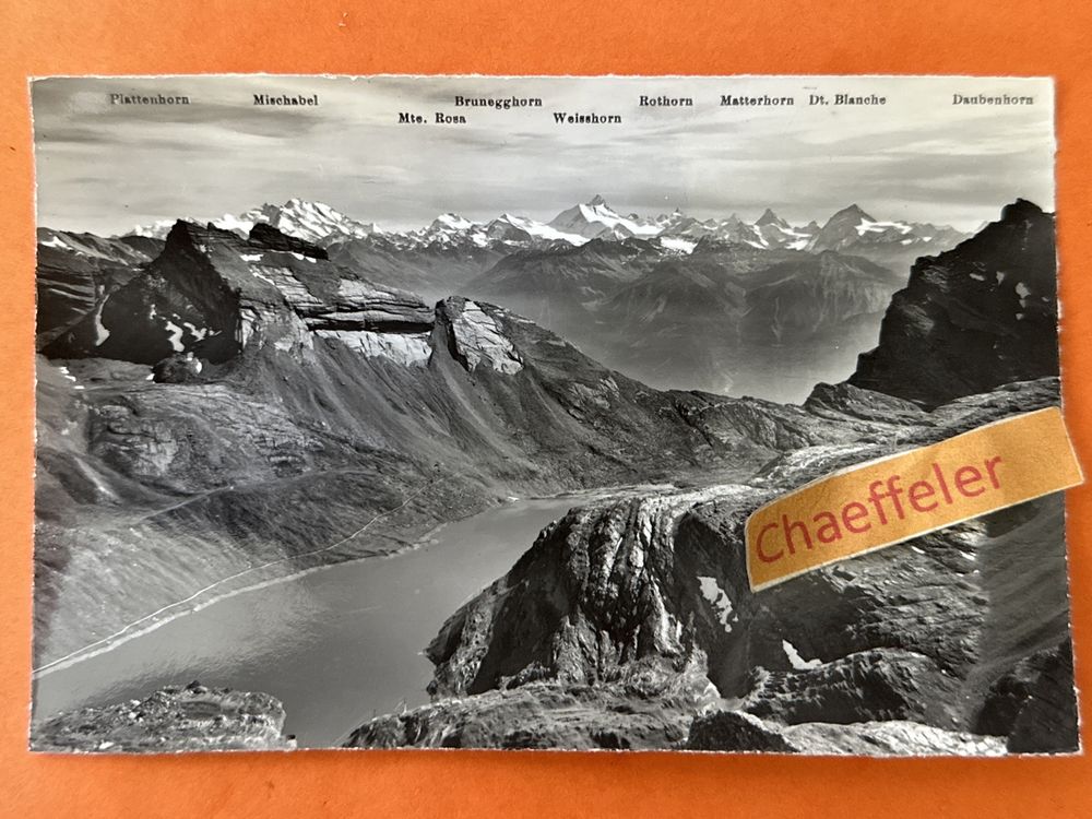 15573. Fletschhorn Rote Kumme Blick auf Walliseralpen (Gebraucht) in ...
