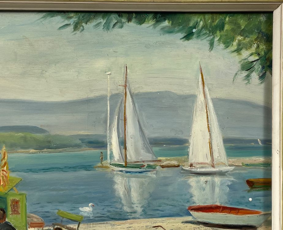 Aime Moret (XX) grosses Gemälde (Gebraucht) in Root für CHF 140 – mit Lieferung auf Ricardo kaufen