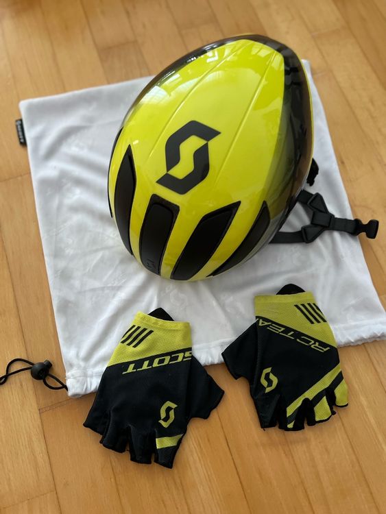 Scott Aero Helm inkl. passende Handschuhe | Kaufen auf Ricardo