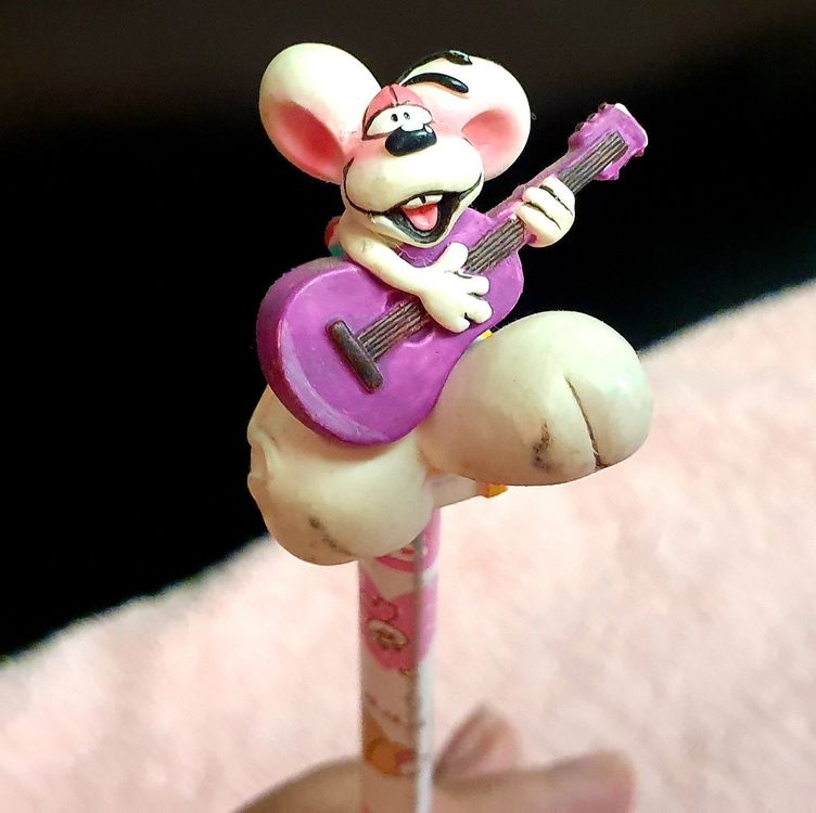 Diddl Figur - Stiftaufsatz - Diddl mit Gitarre (Gebraucht) in Reinach ...