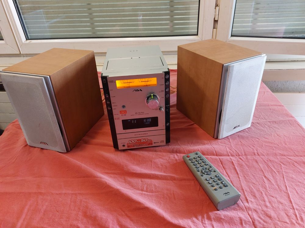 AIWA MICRO HIFI SYSTEM - XR-FA700 - HOLZ - CD-R/RADIO/TAPE | Kaufen auf ...