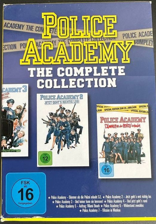 Police Academy 1-7 DVD Komplett-Box Sammlungsbox Set (Gebraucht) in ...