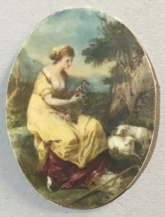 Antike Miniature Gemälde von eine Dame | Kaufen auf Ricardo