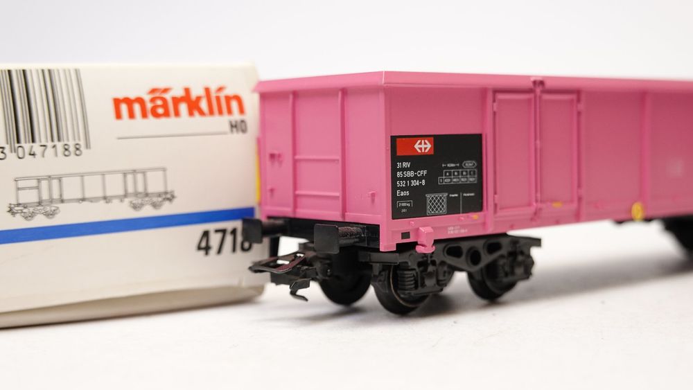 e13 Märklin 4718 SBB Güterwagen Eaos pink (Gebraucht) in Thun für CHF ...