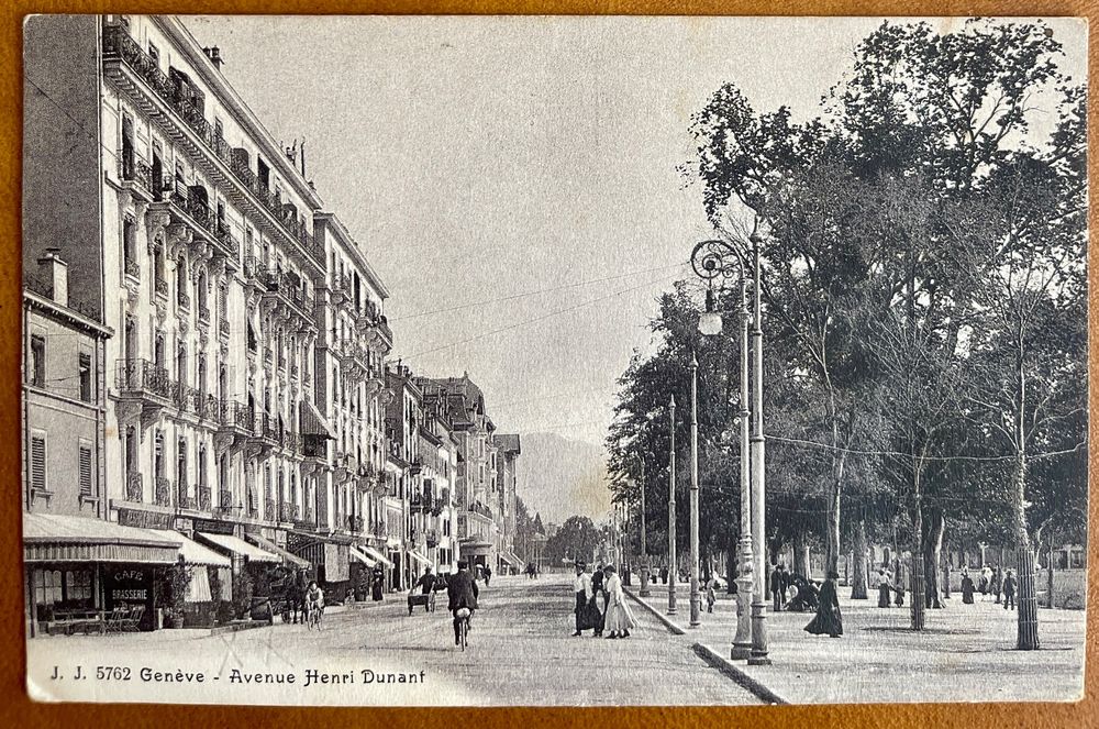 GENÈVE - Av. Henri Dunat, animée 1921 (Gebraucht) in Lutry für CHF 3 ...