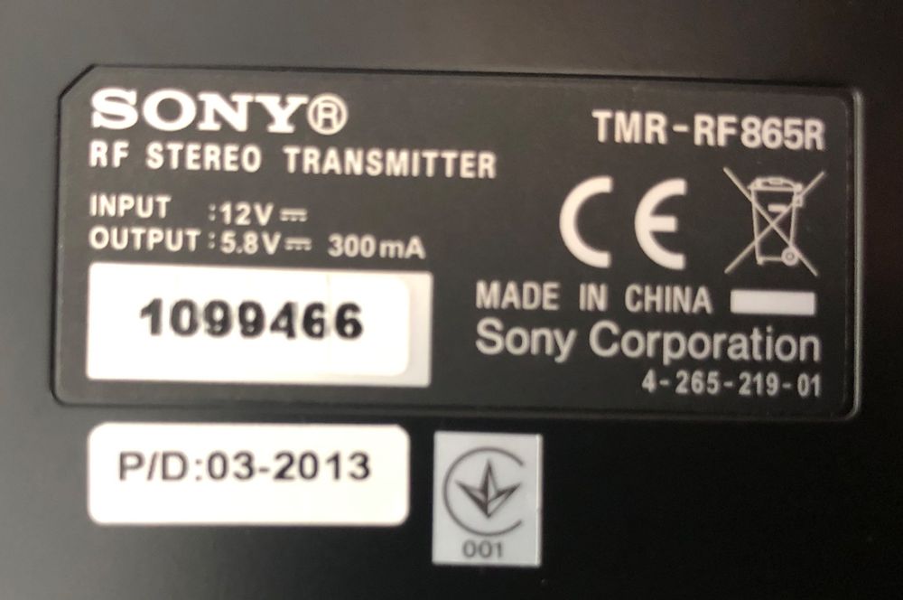 SONY KDL-55W905A Fernseher mit SONY TMR-RF865R Kopfhörer (Gebraucht) in ...