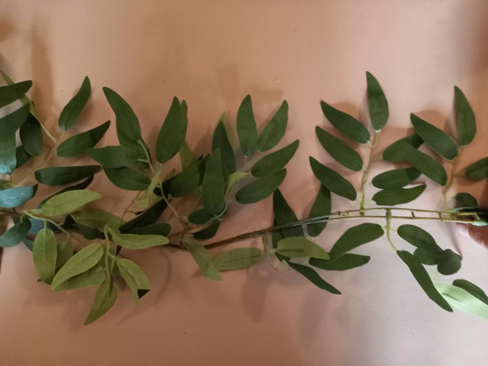 Künstliche Weidenblätter aus Rattan - Feuille de saule 9M (Neuf avec ...