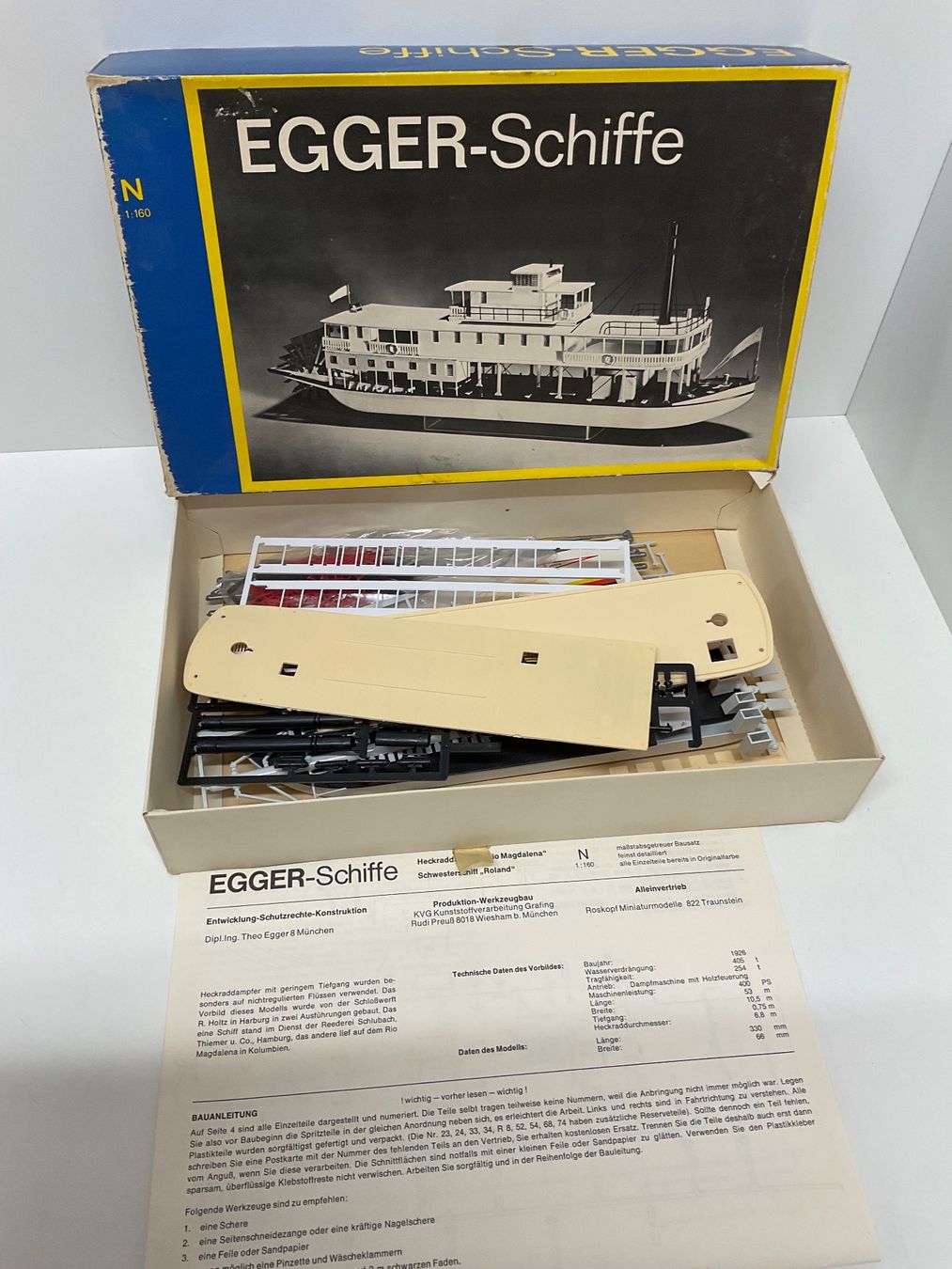 Egger Schiffe Bausatz - TES2B N 1:160 Heckraddampfer (Gebraucht) in ...