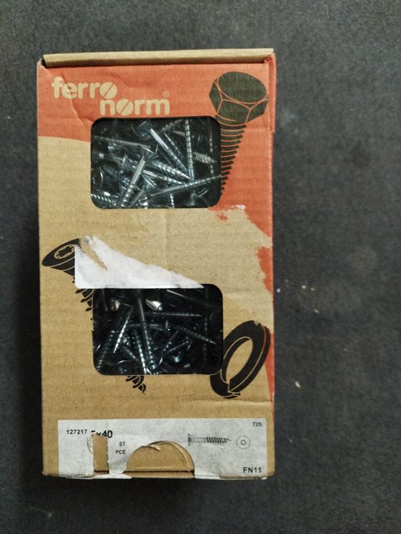 FERRO NORM Spannplattenschrauben 5x40mm 500stk (D068) (Neu (gemäss ...