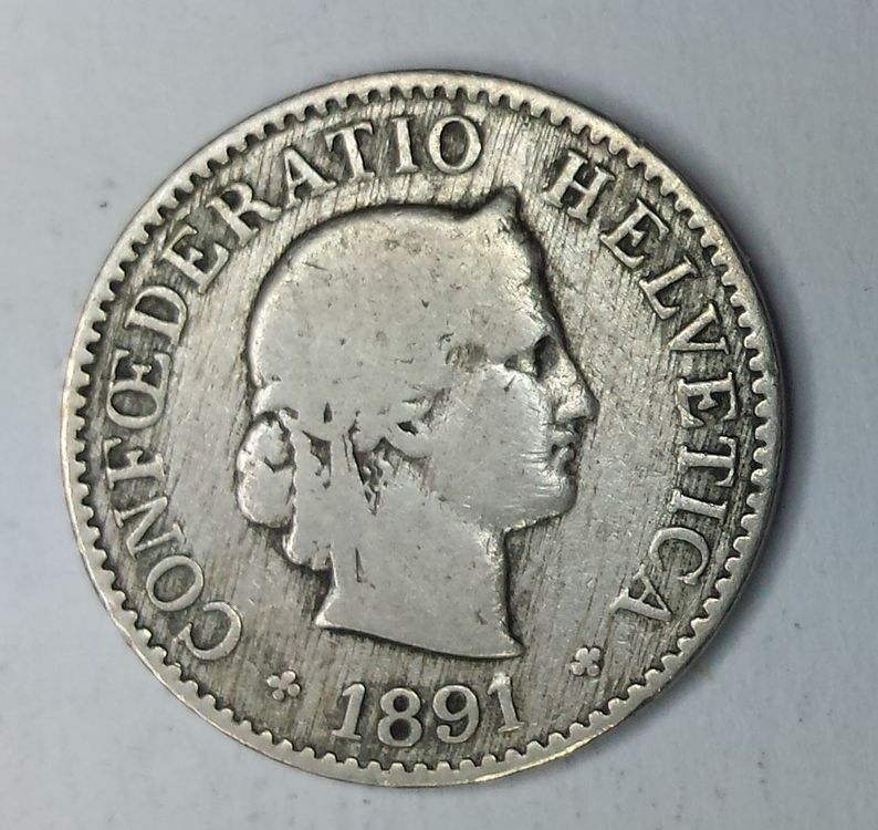 5 Rappen Münze 1891 (Gebraucht) in Luzern für CHF 2 – mit Lieferung auf Ricardo kaufen