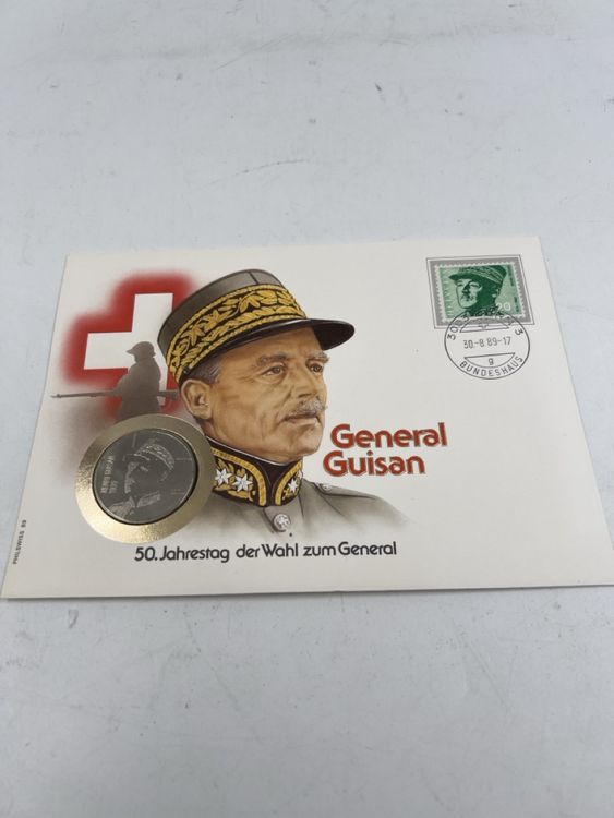 General Guisan Gedenkmünze 1989, 50 Jahre Wahl | Kaufen auf Ricardo