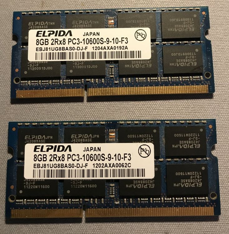 DDR3 So-Dim 2x8 GB Ram (KIT) (Gebraucht) in Courroux für CHF 19.95 ...