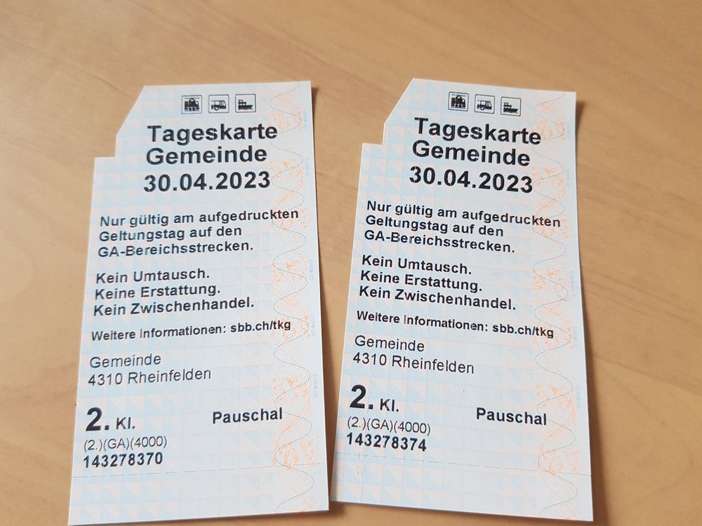 SBB Tageskarte 30/4/2023 | Kaufen auf Ricardo SBB Tageskarte 30/4/2023 | Kaufen auf Ricardo