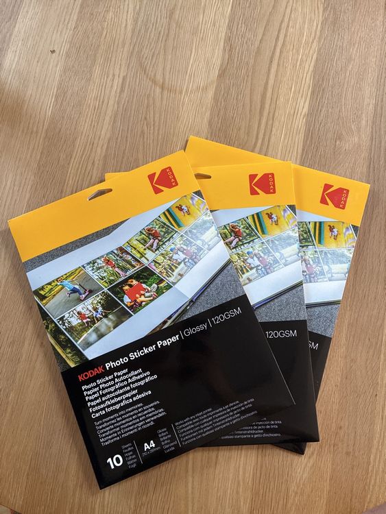 Kodak Photo Sticker Paper Glossy 120GSM (Neu und originalverpackt) in ...