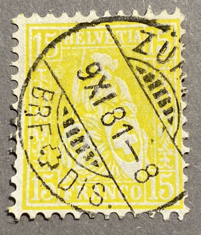 39 Stempel Zürich, SBK 60.- (Gebraucht) in Steinhausen für CHF 5 – mit Lieferung auf Ricardo kaufen