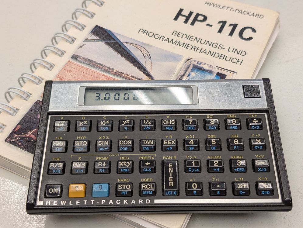 HP-11C Taschenrechner, programmierbar, mit Handbuch. (Gebraucht) in Breitenbach für CHF 103 ...