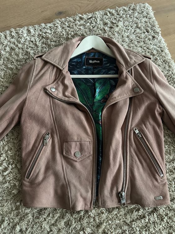 Tigha Lederjacke rosa, S | Kaufen auf Ricardo