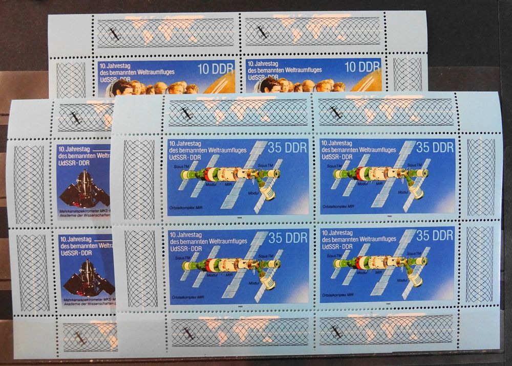 DDR 1988, Kleinbogen **postfrisch (Neu und originalverpackt) in Haslen GL für CHF 1.25 – mit ...