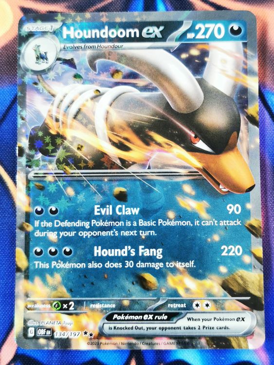 Pokemon Houndoom ex 134/197 Obsidian Flames EN (Neu (gemäss ...