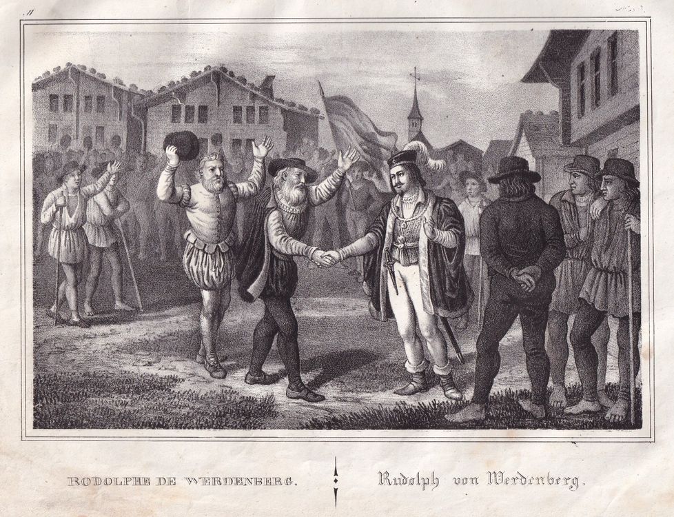RUDOLPH VON WERDENBERG, LITHOGRAPHIE VON 1836-1845 (Gebraucht) in ...