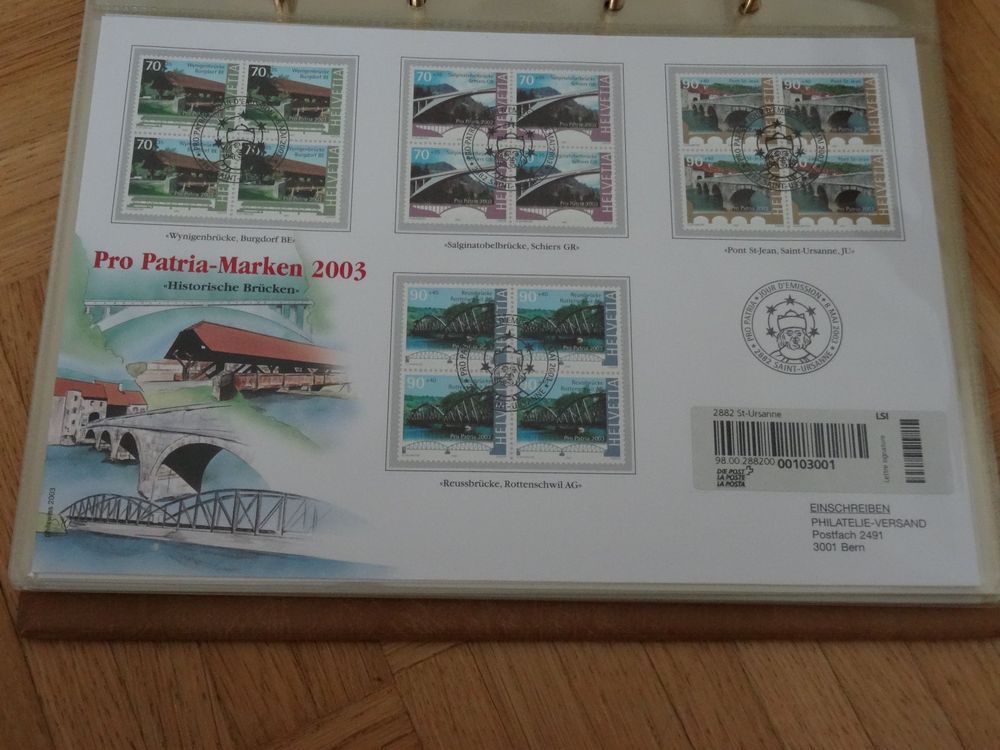 FDC 2003 Pro Patria LUXUSBRIEF (Gebraucht) in Olten für CHF 10 – mit Lieferung auf Ricardo kaufen
