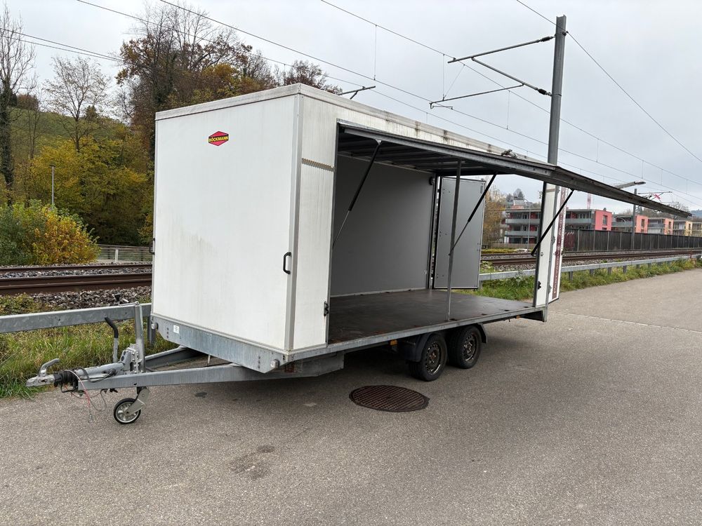 Anhänger Occasion Kofferanhänger 5m Böckmann Seitenklappe 3t (Gebraucht) in Elsau für CHF 4990 ...