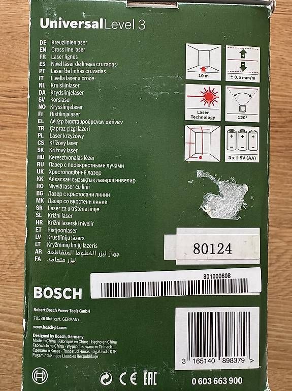 Bosch Universal Level 3 Kreuzlineal Laser nivellieren (Gebraucht) in ...